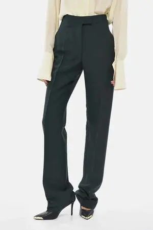 FERRAGAMO Palazzo Trousers - Green