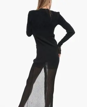 Attico Fitted V-neck Dress