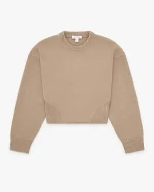 Alaïa Crew Neck Jumper - Sand