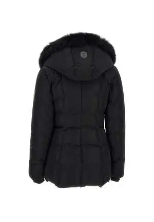 Mackage Fur-trimmed Hooded Short Zip Puffer Jacket