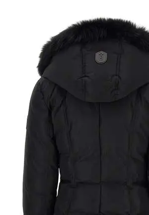 Mackage Fur-trimmed Hooded Short Zip Puffer Jacket