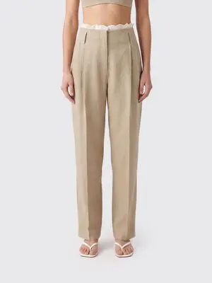 Magda Butrym Scalloped High-waist Wide-leg Pants