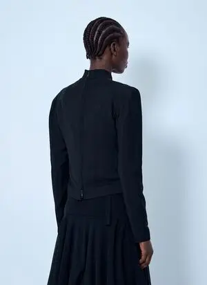 LIMI FEU Gusseted Stand Collar Blouson