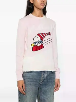 MC2 SAINT BARTH X Peanuts New Queen C Snoopy-intarsia Sweater