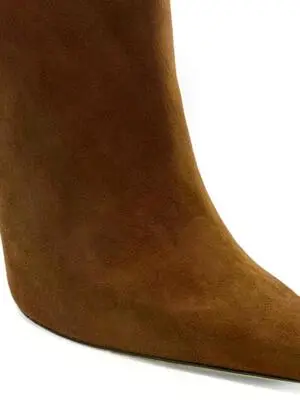 ANDREA WAZEN Valentina Suede Ankle Boots - Brown