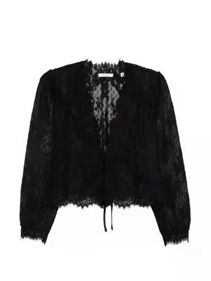 DÔEN Amaline Lace-trimmed Top - Black