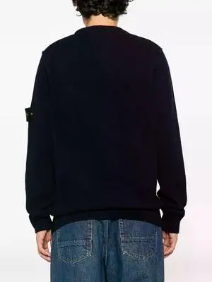 Stone Island Logo-patch Crew Neck Sweater