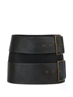 OW Elliott Belted Mini Skirt