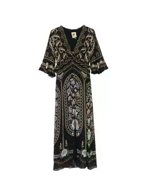 Farm Rio Daniela Floral-print Ruffled Maxi Dress