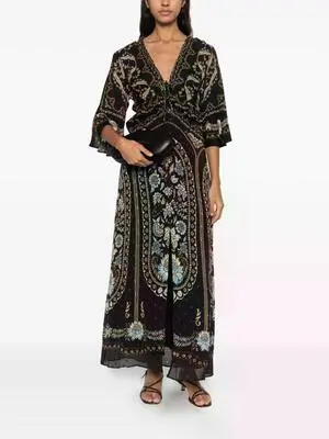Farm Rio Daniela Floral-print Ruffled Maxi Dress