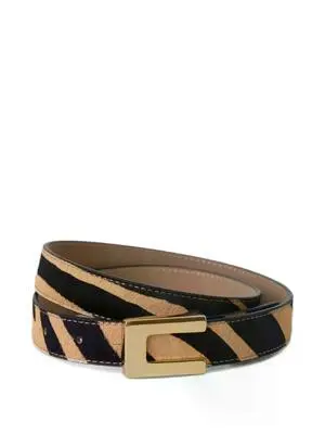 B-low The Belt Nate Zebra-print Calf Hair Belt