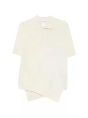 Comme Des Garçons Asymmetric-hem Polo Shirt