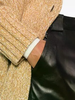 Liviana Conti Wide-leg Leather Trousers