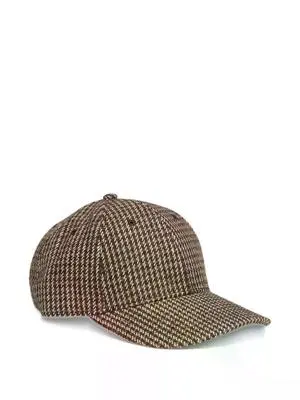 Maison123 Gabby Houndstooth-pattern Baseball Cap