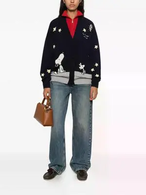 MC2 SAINT BARTH X Peanuts Sasi Snoopy-intarsia Cardigan