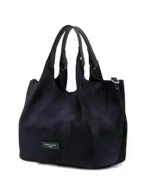 GIANNI CHIARINI Dua Suede Logo-patch Shoulder Bag