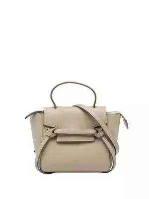 Celine 2020 Pico Grained Calfskin Belt Bag Satchel - Neutrals