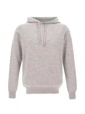 FILIPPO DE LAURENTIIS Fine-knit Drawstring Hoodie