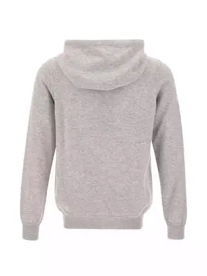 FILIPPO DE LAURENTIIS Fine-knit Drawstring Hoodie