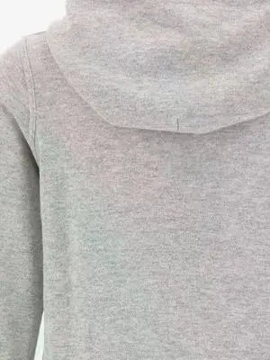 FILIPPO DE LAURENTIIS Fine-knit Drawstring Hoodie - Grey