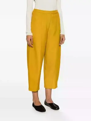 Liviana Conti Cropped Pressed-crease Trousers