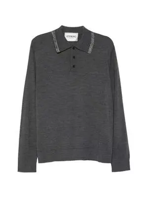 Iceberg Logo-embroidered Polo Shirt - Grey