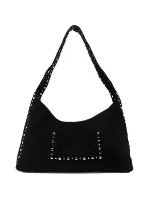 Gimaguas Maxi Franca Stud-embellished Shoulder Bag - Black