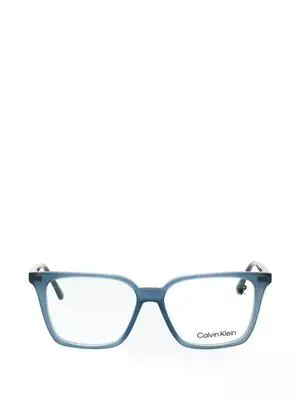 Calvin Klein Rectangle-frame Glasses - Blue