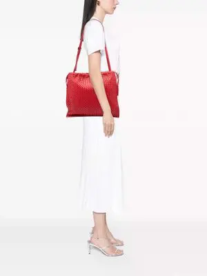 Bottega Veneta 2012-2026 Nappa Intrecciato Tassel Drawstring Crossbody Bag