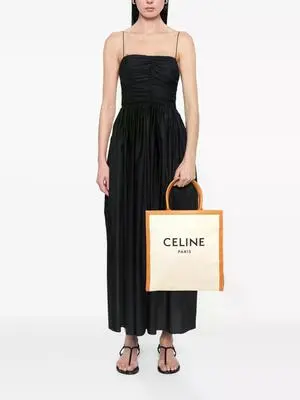 Celine 2019 Large Canvas Vertical Cabas Tote Bag