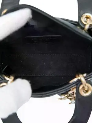 Dior 2020 Micro Lambskin Cannage Lady Satchel