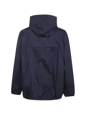 Play Comme Des Garcon X K-way Heart-patch Zip-up Jacket - Blue