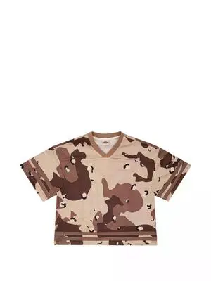 BRAVEST STUDIOS Chip Camo V-neck T-shirt - Neutrals
