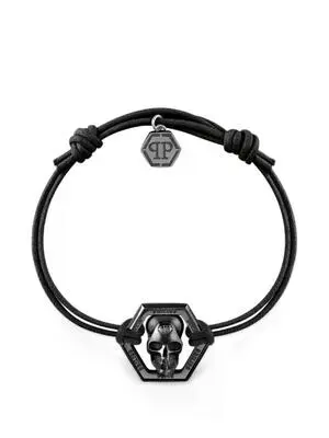 Philipp Plein Friendship Skull-charm Bracelet - Black