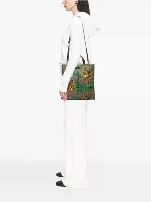 Gucci 2000-2015 Gg Supreme Bengal Convertible Tote Satchel - Neutrals