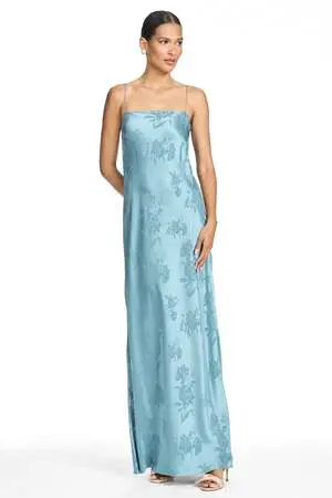 Sachin & Babi Simona Sky Blue A Line Gown