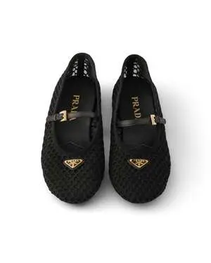 Prada Mesh Fabric Ballerinas