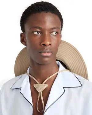 Prada Wide-brimmed Drill Hat