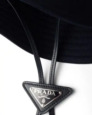 Prada Wide-brimmed Drill Hat