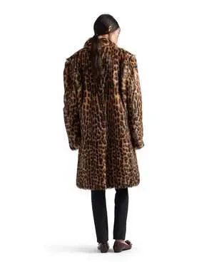 Prada Printed Shearling Coat