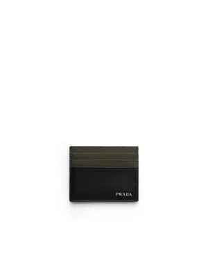 Prada Saffiano Leather Card Holder - Black