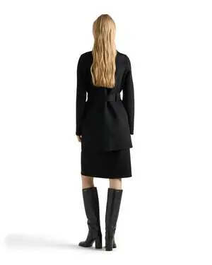 Prada Double Cloth Midi Skirt
