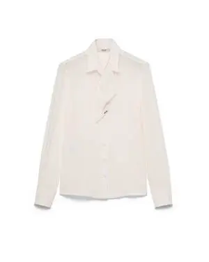 Prada Crepe De Chine Shirt - Neutral