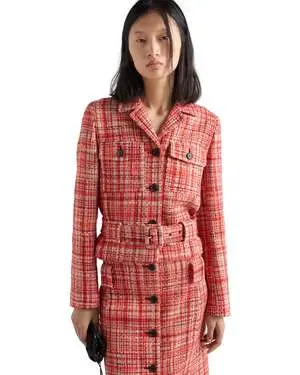 Prada Single-breasted Tweed Jacket