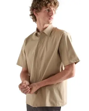Prada Short-sleeved Stretch Cotton Shirt
