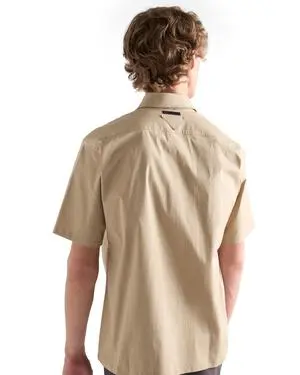 Prada Short-sleeved Stretch Cotton Shirt