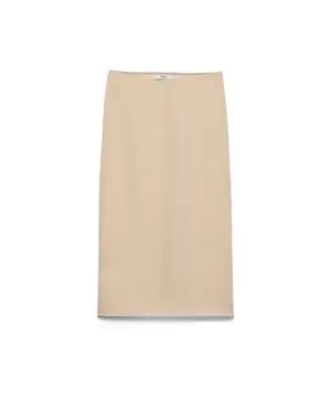 Prada Triple Chiffon Midi Skirt - Neutral