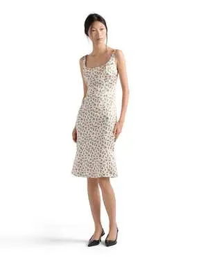 Prada Printed Duchesse Dress