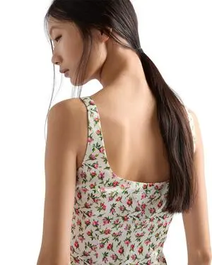 Prada Printed Duchesse Dress