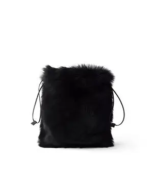 Prada Wish Shearling Pouch